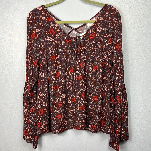 ANDREE BY UNIT | Tops | Andree By Unit New With Tag Boho Brown Floral ...